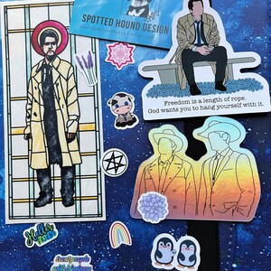 Supernatural Inspired Names/initials Carving Sticker Castiel | Etsy