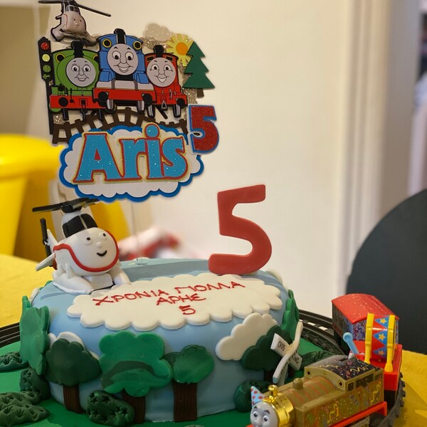 Thomas Tank Engine and Friends Inspired Cake Topper | Thomas Cake ...