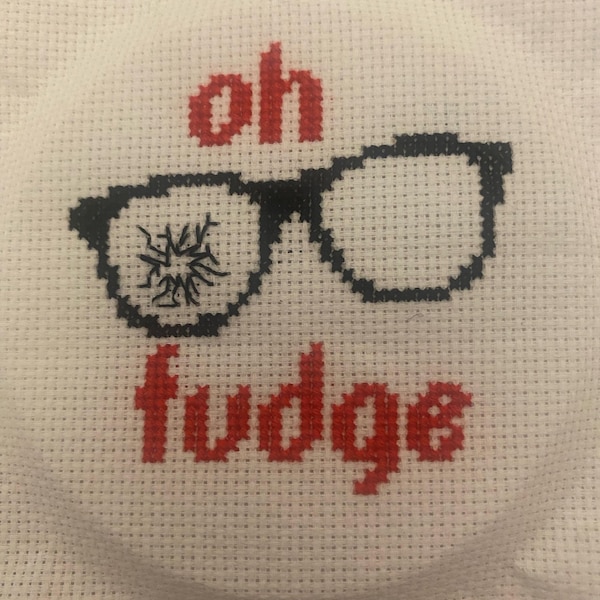 A Christmas Story Broken Glasses Christmas Ornament Cross Stitch ...