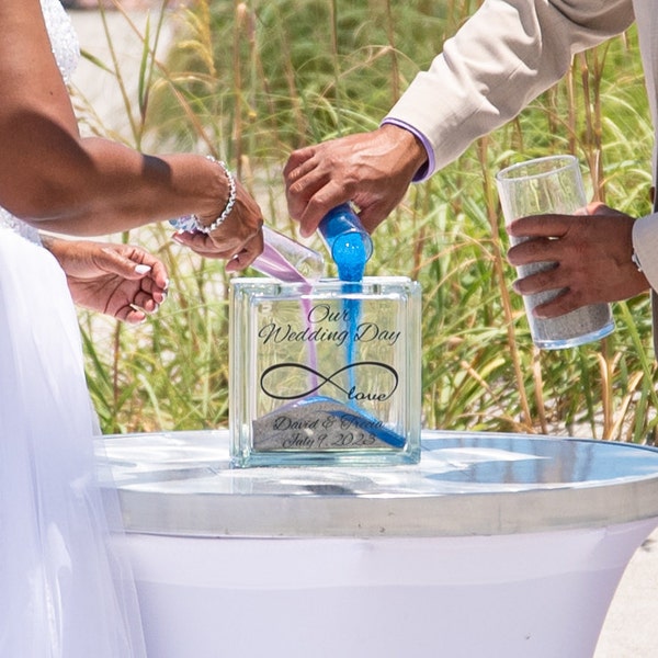 Unity Sand Wedding Ceremony Set, Infinity Symbol, Unity Sand Set, Beach ...