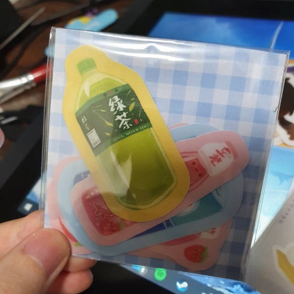 4 X Drinks Vinyl Sticker Set (japanese Drinks Vinyl Waterproof Laptop ...