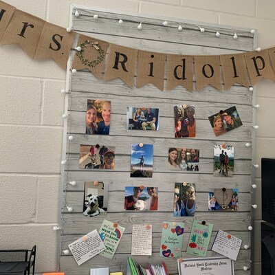 Custom Teacher Name Banner, Rustic Classroom Banner, Farmhouse Teacher ...