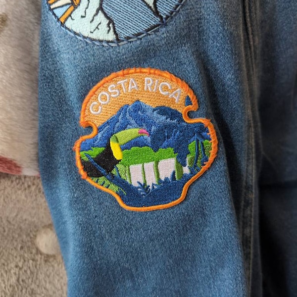 Mexico Patch for Backpack Denim Jacket Iron on Embroidery Patch Themed ...