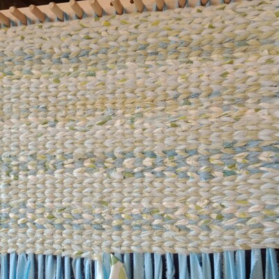 Adjustable Twining Loom for Rag Rugs, Place Mats and Potholders. Maple ...