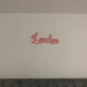 Letter Signs Cursive Wooden Names Script Name Sign | Etsy