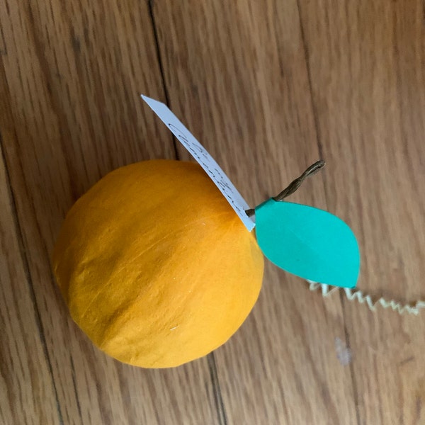 Surprise Ball Tangerine. Clementine Orange Stocking Stuffer. Holiday ...