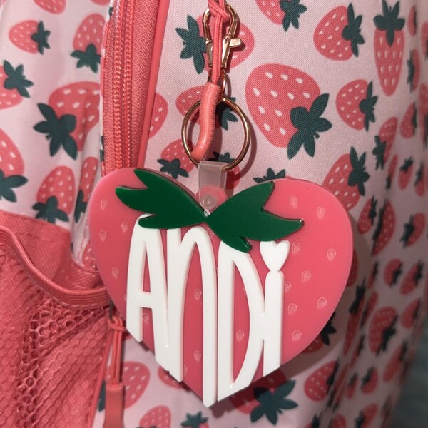 Neon Backpack Tags, Kids Keychains, Personalized Keychain, Acrylic ...
