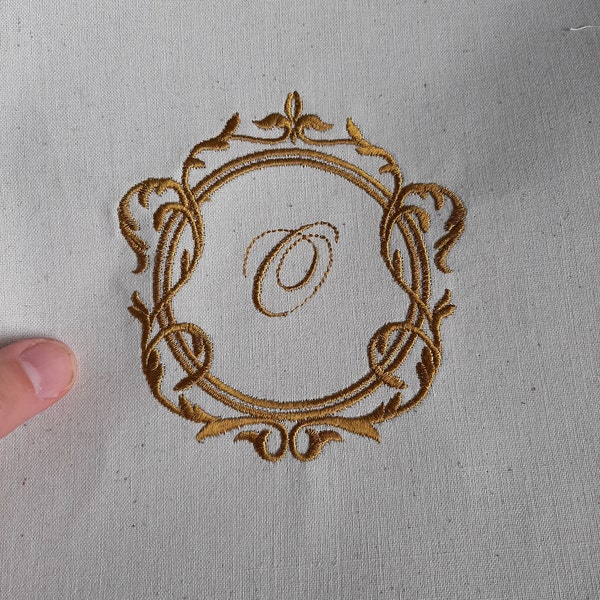 Set of Monogram Frame Machine Embroidery Designs - Etsy
