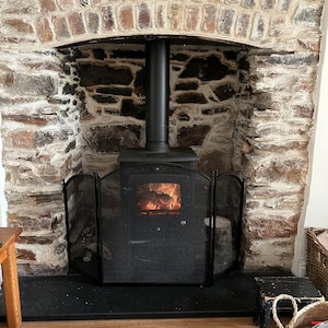 Long Black Low Fireside Fender Guard/ Steel Guard Sparks - Etsy UK