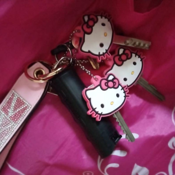 Anime Kawaii PVC Cat/bunny/chicken/bear Key Covers,key Cap Cover,kawaii ...