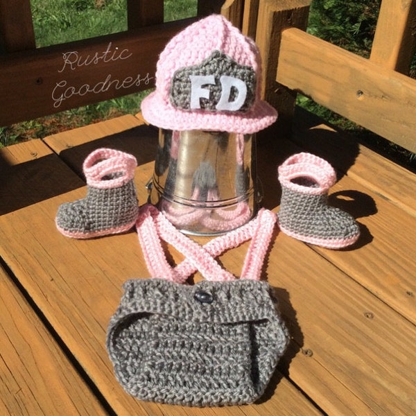 CROCHET PATTERN Baby Fireman Firefighter Hat, Newborn, 0-3 Month, 3-6 ...