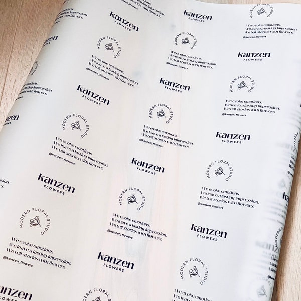 Personalised Vellum Paper, Packing Paper, Branded Packaging Premium ...