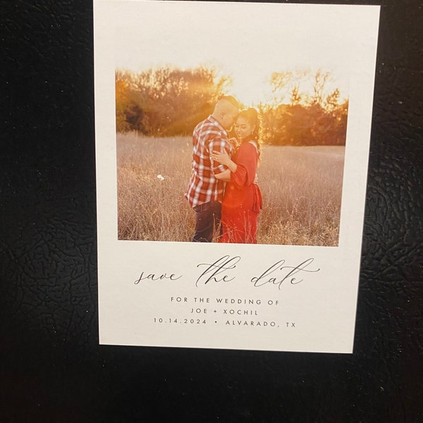 Minimalist White Ink Save the Date Card, Black & White Save the Date ... Minimalist White Ink Save the Date Card, Black & White Save the Date ...