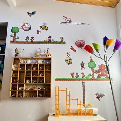 Terraria Wall Decal Set Terraria Gift Terraria Birthday Party Terraria ...