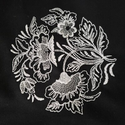 Machine Embroidery Design Flora Folk Art Embroidery Pattern Flower ...