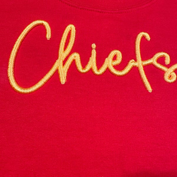 Rustic Charm 3D Puff Cursive Script Embroidery Font; 6 Sizes, Instant ...