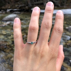 Infinity Garnet Engagement Ring Curve Wedding Band 8x10mm | Etsy