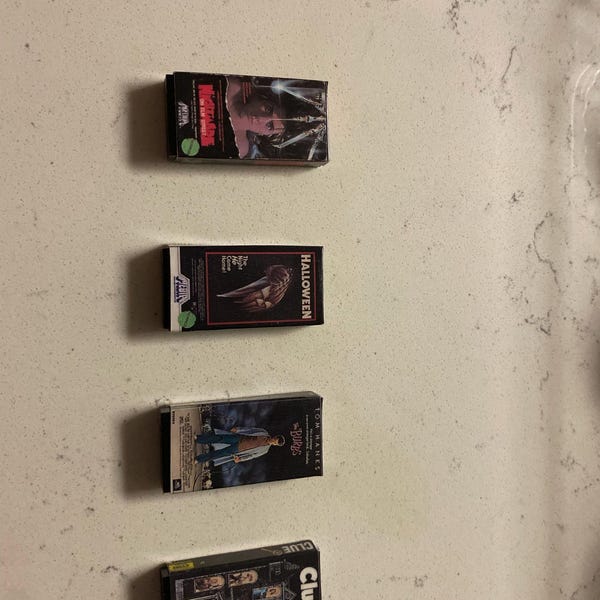 VHS Inspired Mini Magnets 1" X 2" Lots of Titles You Choose! Horror ...