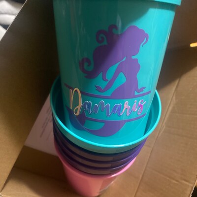Mermaid Party Cups Mermaid Birthday Mermaid Party - Etsy