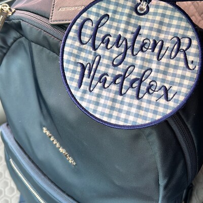 Backpack Name Tag Bag Tags Luggage Tag Fabric Name Tag Fabric ...