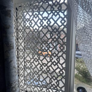 Art Deco Grille Radiator Cabinet Screen Decorative Square MDF Panel ...