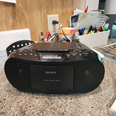 Sony CFD-E90 CD Radio Cassette Player Portable Boombox - Etsy
