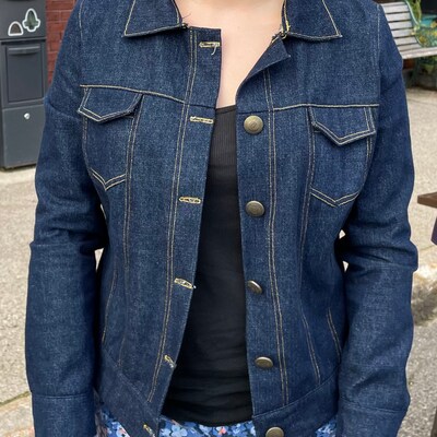 Denim Jacket Pattern Sewing Patterns Jean Jacket Pattern PDF Sewing ...