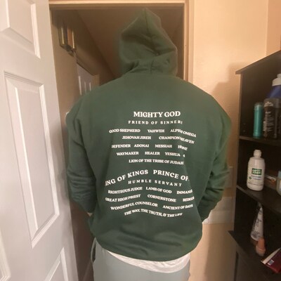 I AM Names of God Hoodie Dark Chocolate Forest Green Sand Light Blue - Etsy