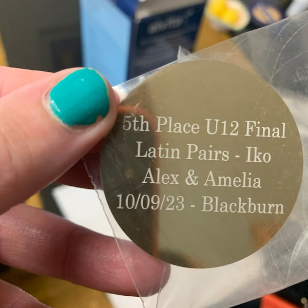 Personalised Trophy Engraving Plate 50mm X 25mm - Etsy