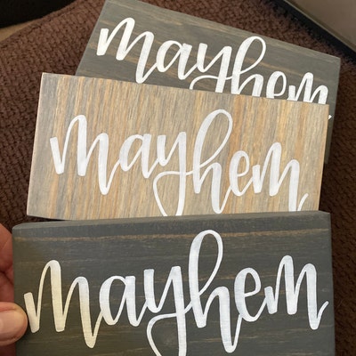 One Little Word Custom Hand-lettered Wood Sign Shelf Sitter Word for ...