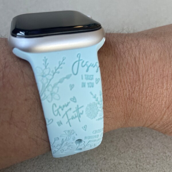 Floral Faith Watch Band 38mm 40mm 41mm 42mm 44mm 45mm S/M M/L Series 1 ...