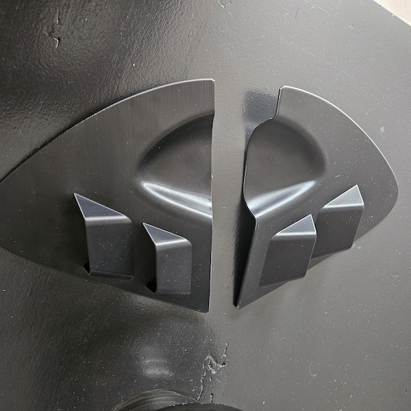 Front and Rear Spoiler for Bell Helmet RS7/RS7K/HP7 Black *based on ...