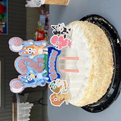 Bluey 3D Cake Topper - Etsy