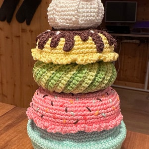 Ice Cream Stacking Toy Crochet Pattern - Etsy