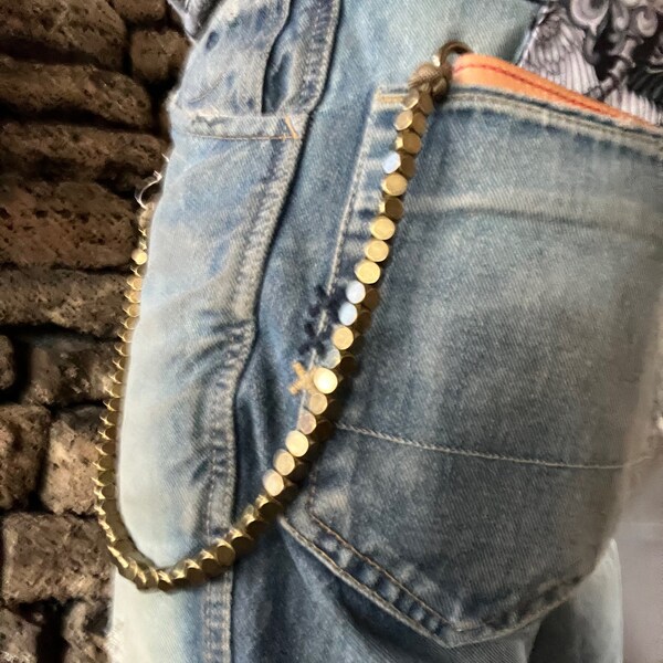 Simple Classic Style Black Wallet Chain - Etsy