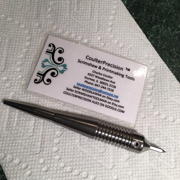 Printmaking Scrimshaw Scribe Hobby Tool 3/8 Hexagon Stainless Steel ...
