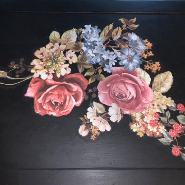 Ruby Rose Rub on Transfer - Redesign With Prima - Furniture Upcycling ...