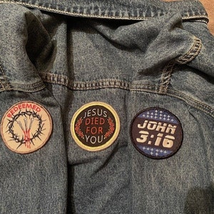 I Love Jesus Patch Punk Patch Christian Patch Sew on Embroidery Patch ...