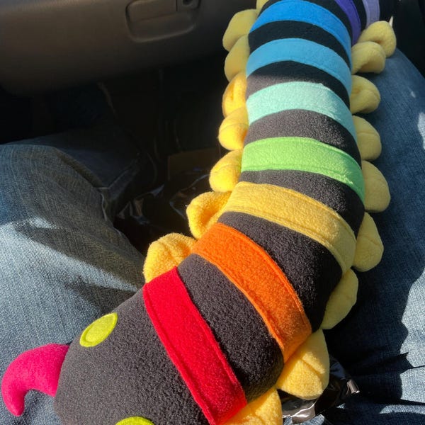 Rainbow Centipede Plush, Centipede Toy, Plush Bug, Plush Insect ...
