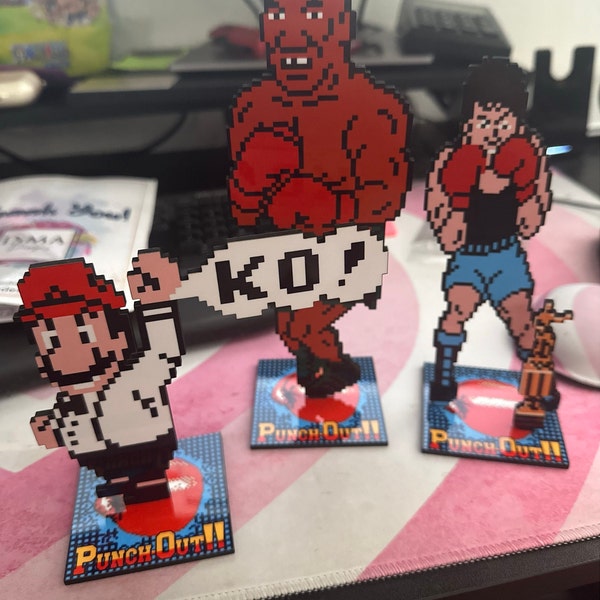 Mike Tyson's Punch-out Inspired Wooden Sprites | Retro Gaming Art - Etsy