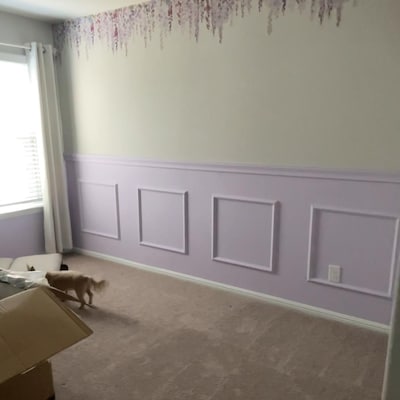 White Wall Molding Kit, Pre-cut 4cm Wall Molding Kit, Peel & Stick ...