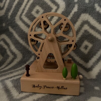 Personalised Ballerina Musical Music Box, Custom Music Box, Engraved ...