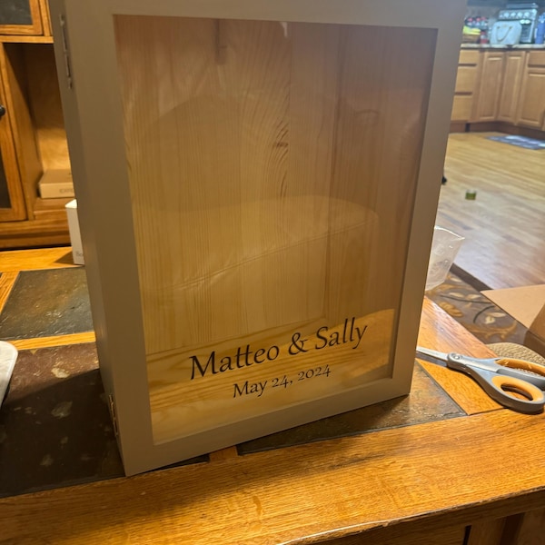 Extra Deep Empty Wooden Personalized Shadow Box Frame Glass, Display ...