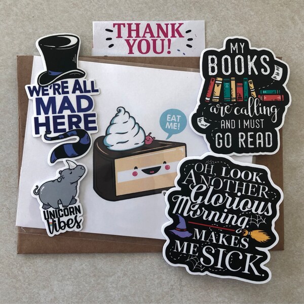 Book Sticker for Water Bottle Laptop, Sticker for Readers, Reading ...