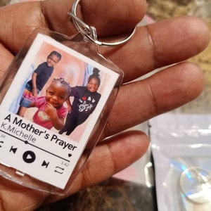 Personalized Song Keychain Custom Photo Song Keychain Custom - Etsy