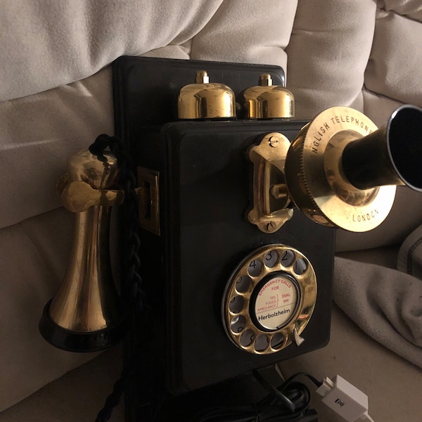 Red and Black or Green and Black 1920's Style Candlestick Telephone - Etsy