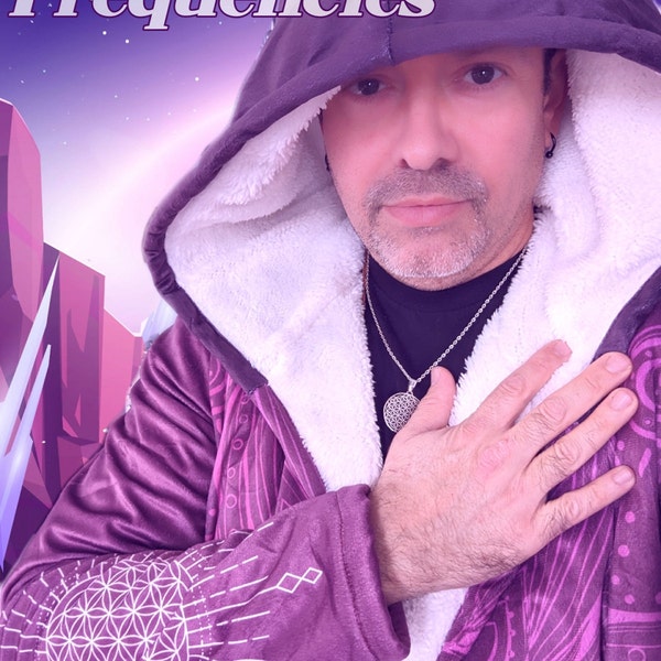 Soul Star Chakra Mandala Hooded Cloak. Rave Coat. Rave Cloak. Festival ...