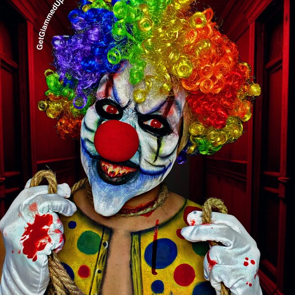 Evil Clown - Foam Latex Prosthetic (UNPAINTED) - Etsy