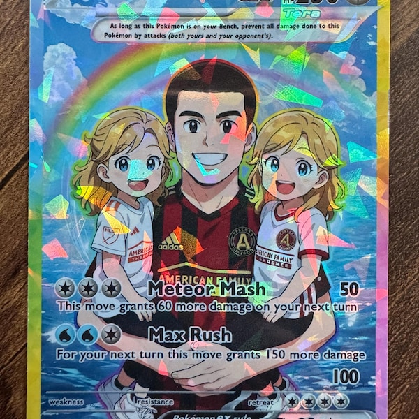 Custom Pokemon Card, Print Your Own Card, Holographic Custom Cards ...