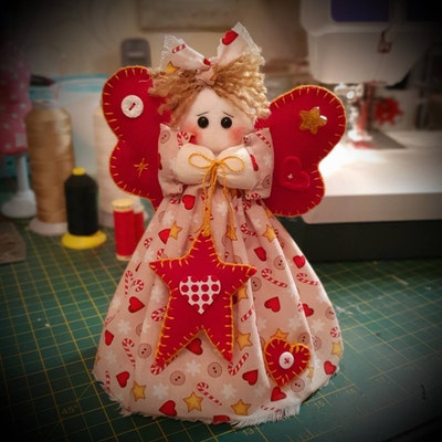 Angelica Tree Top Angel Sewing Pattern Christmas Decoration - Etsy